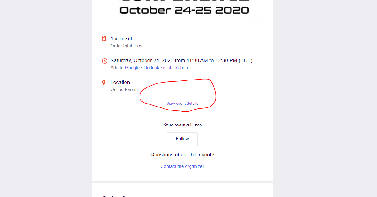 How to get a Zoom link after registering via Eventbrite – Presses ...